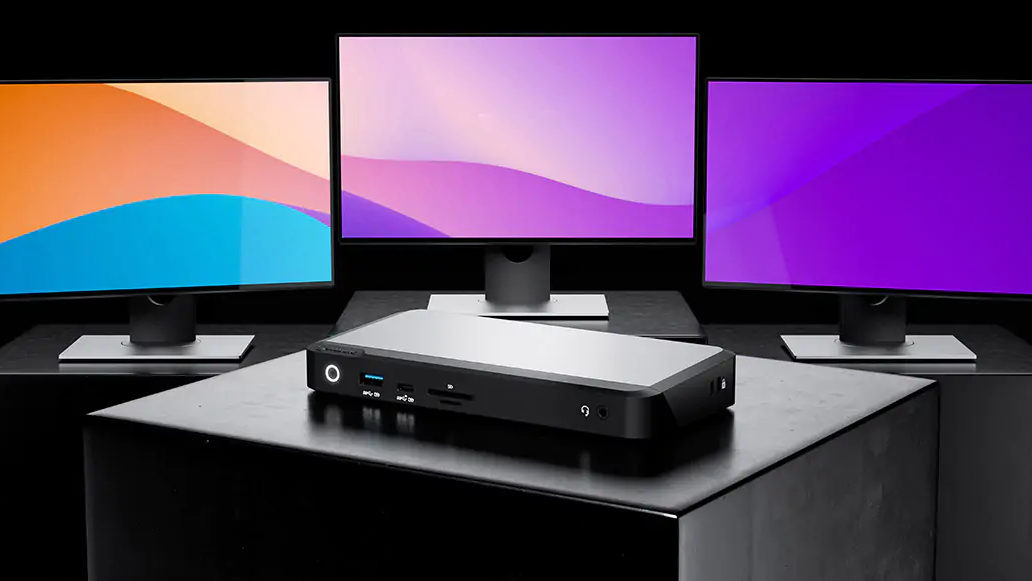 Attach devices to workstation using Alogic universal docking station