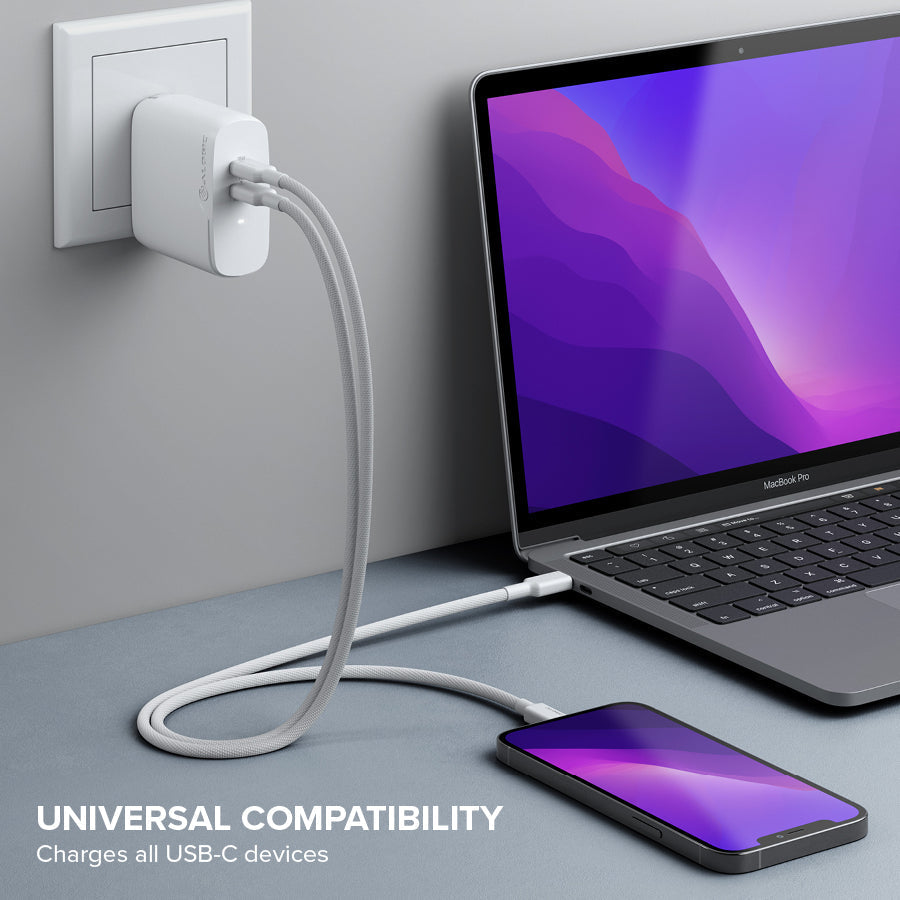Buy 2 Port 68W GaN Charger - Includes 2m USB-C Cable online at Alogic